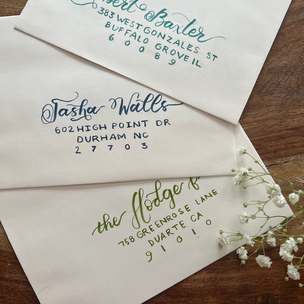 Calligraphy Envelope - Etsy