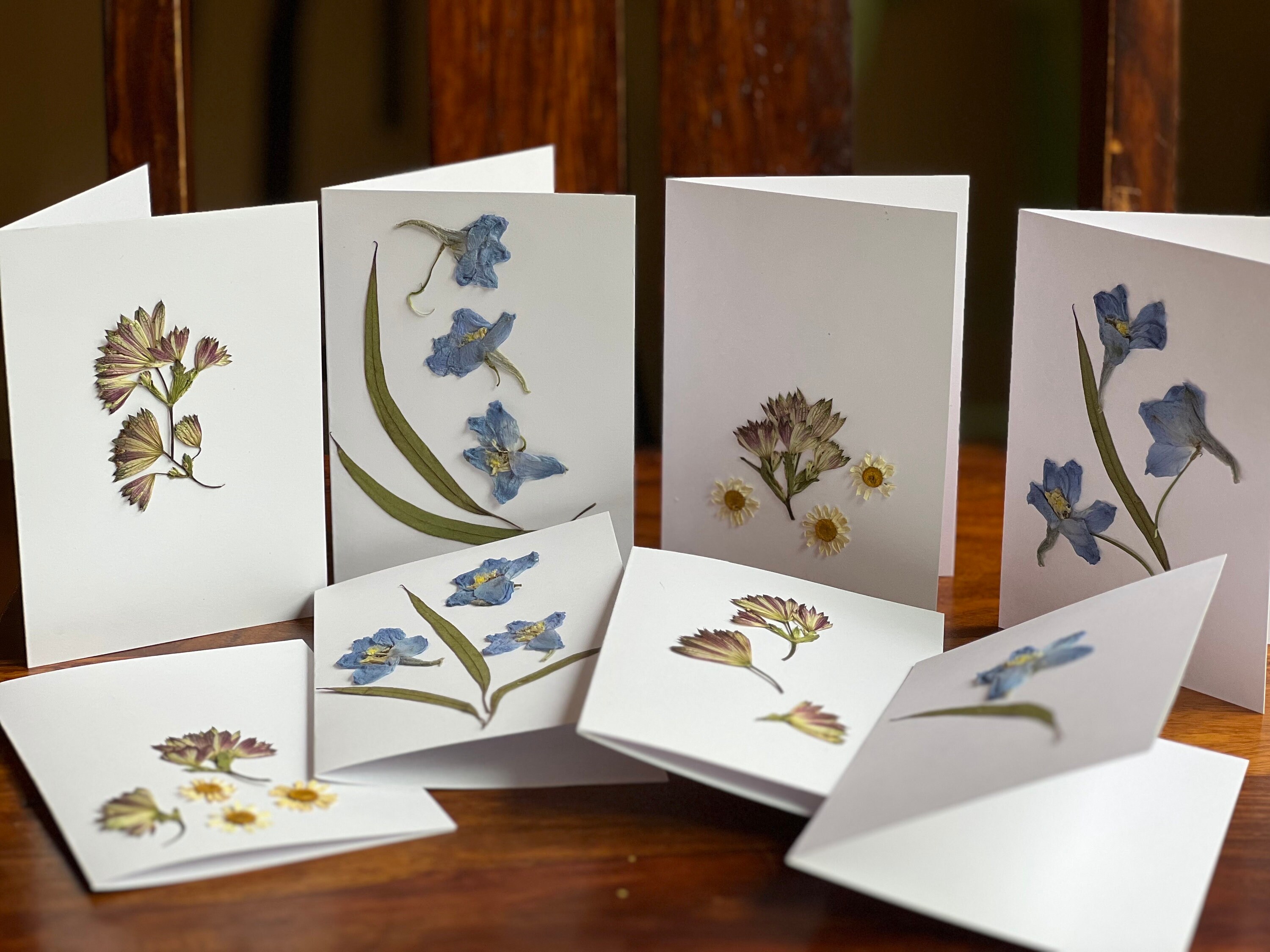 Pressed Flower Cards - Etsy