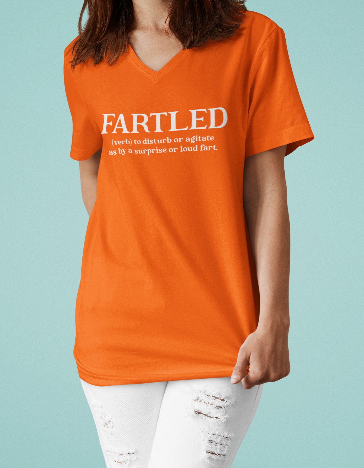 Fartled..., Funny Screen Printed Lightweight T-shirt Lifestyle Custom ...