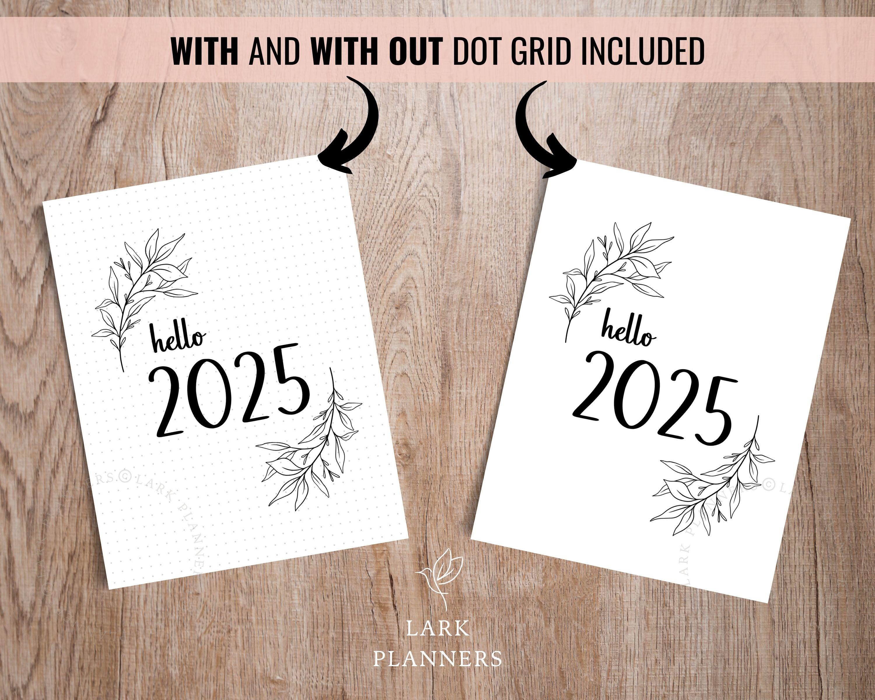 2025 Journal Cover Page, Printable 2025 Title Page, 2025 Planner Cover ...