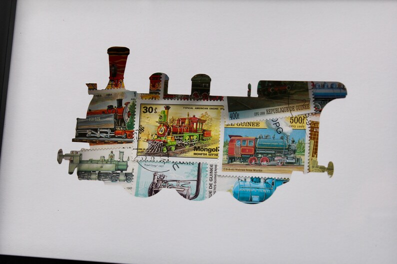 Steam Locomotive Train With Locomotive Stamps - Etsy