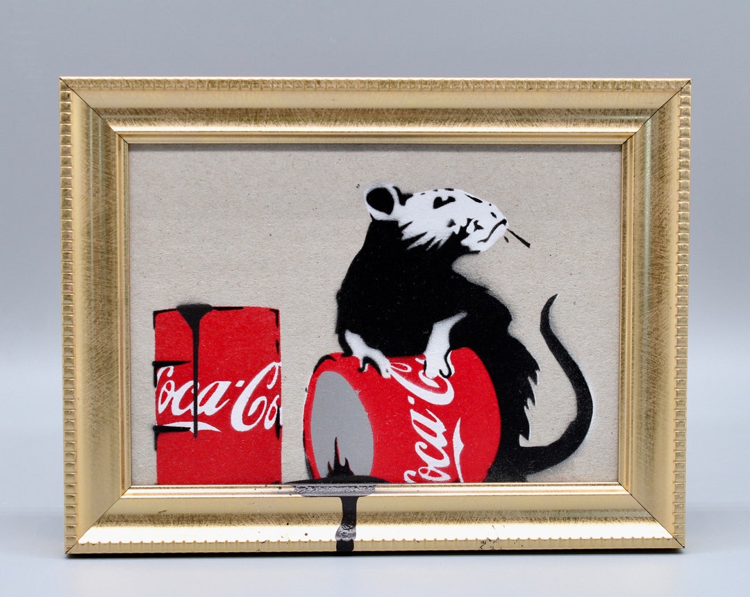 Coca Cola Barrel Spilled by Rat - Original - Etsy