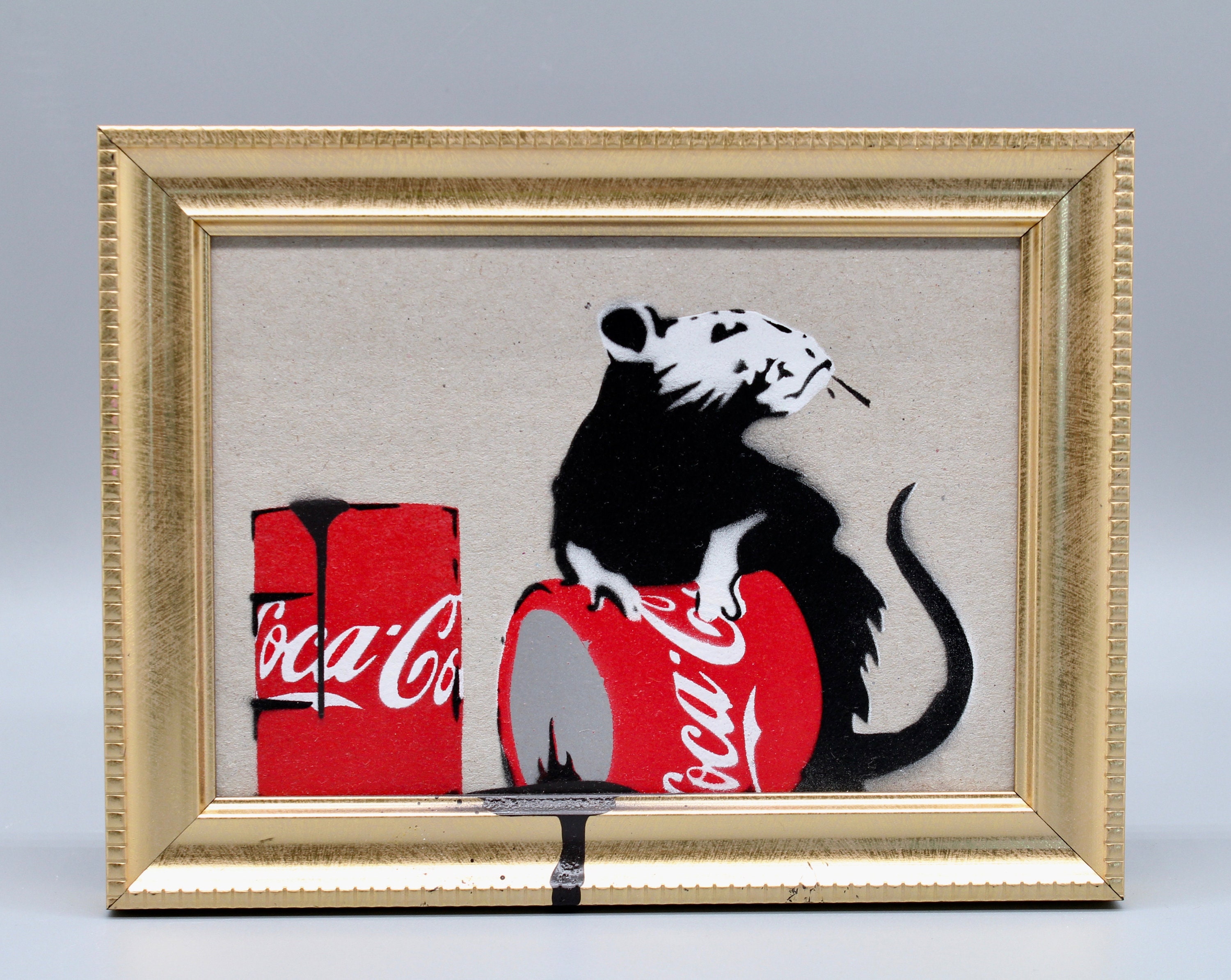 Coca Cola Barrel Spilled by Rat - Original - Etsy