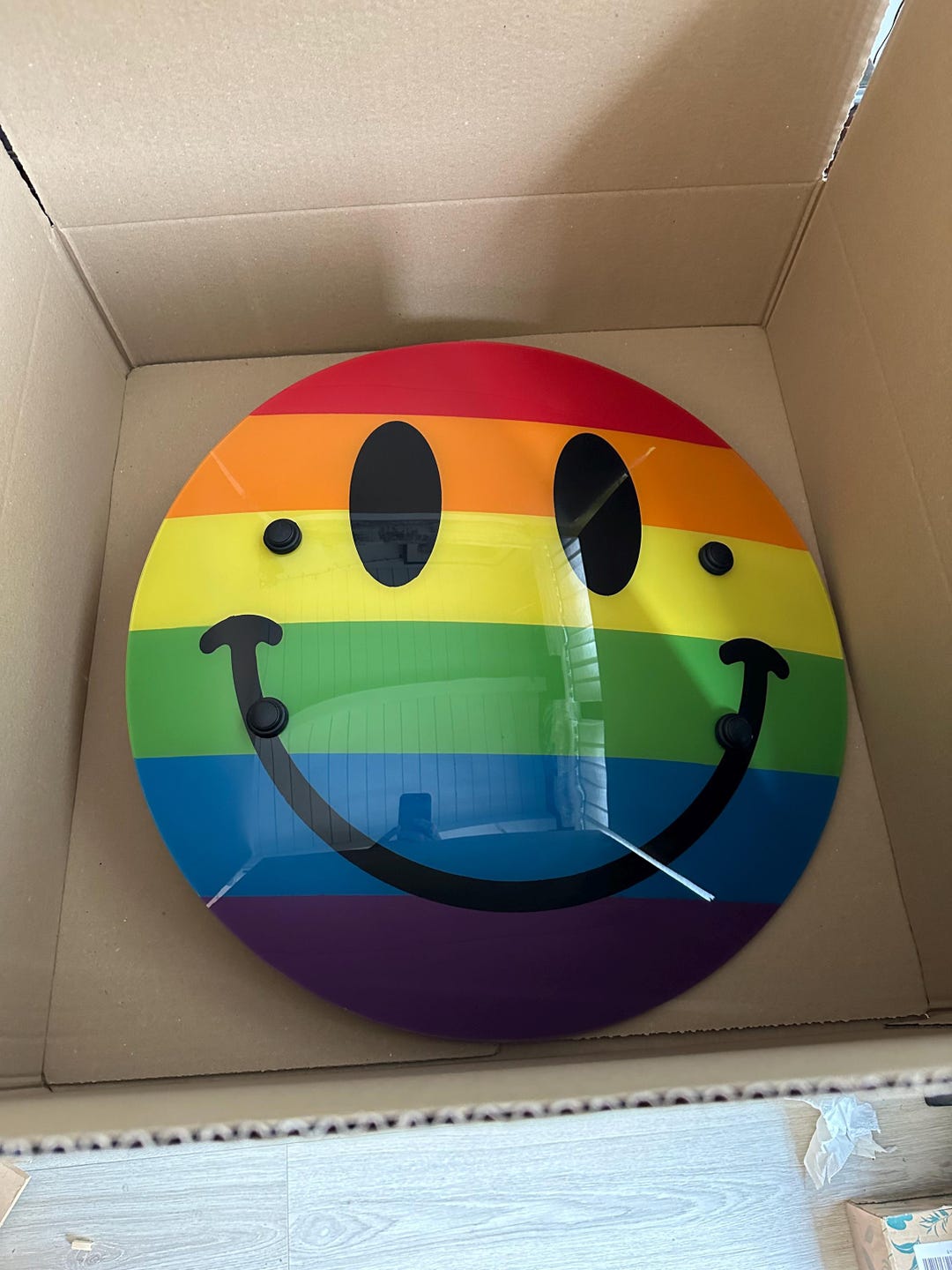 Rainbow Smiley Face Riot Shield - Etsy