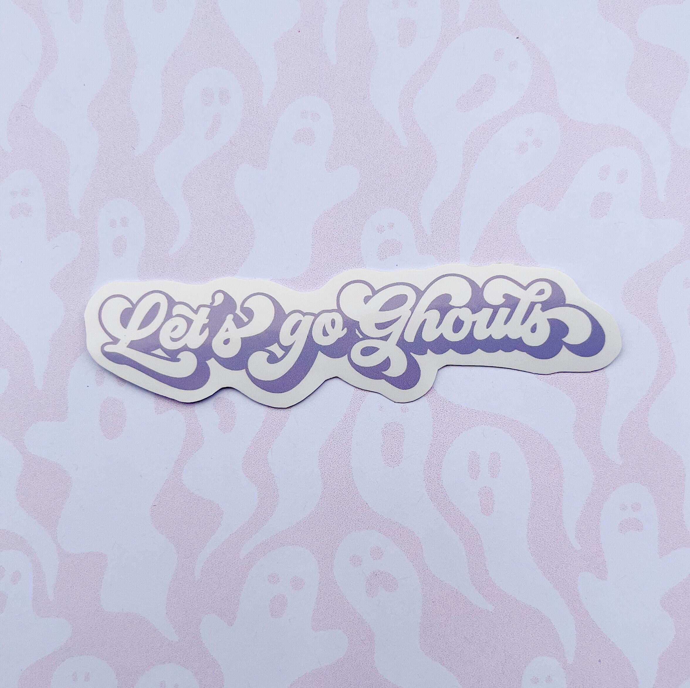 Let's Go Ghouls Vinyl Sticker | Spooky Halloween Skeleton - Etsy