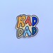 Rad Dad STICKERS Fathers Day Dad Stickers for Dad - Etsy