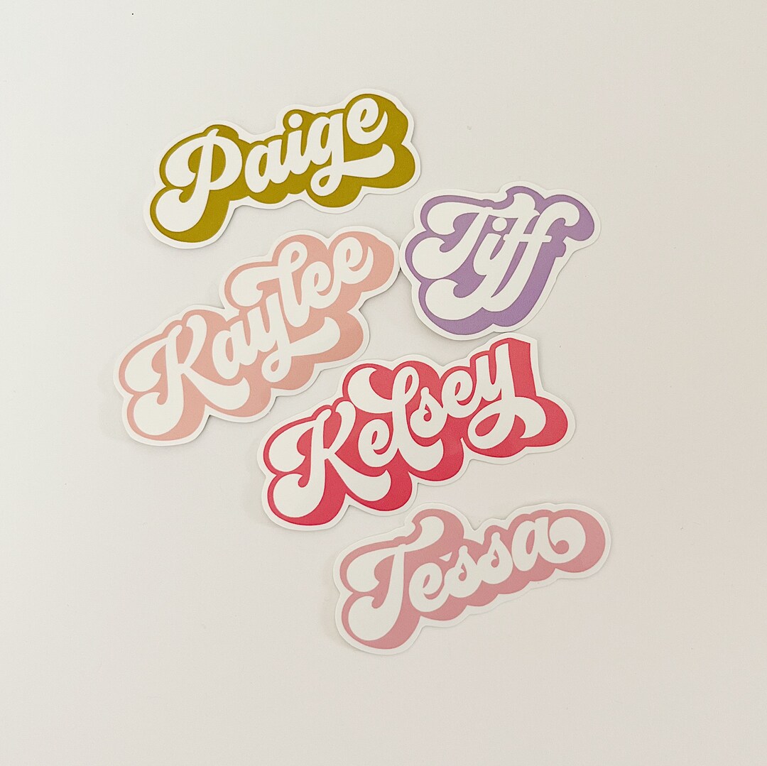 Customizable Name Stickers | Custom Name | Personalized Name Stickers ...