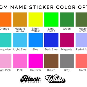 Customizable Name Stickers | Custom Name | Personalized Name Stickers ...