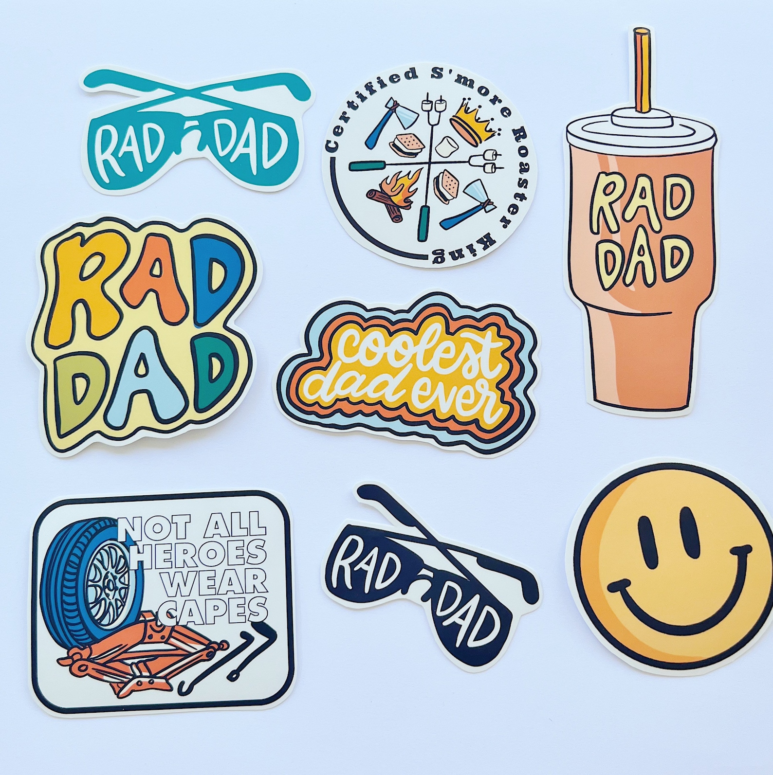 Rad Dad STICKERS | Father’s Day | Dad Stickers | for Dad Stickers | Rad ...