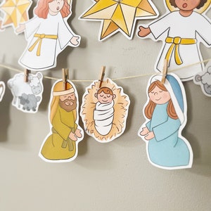 Christmas Nativity Garland | Christmas Activity | Christmas Paper ...
