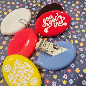 Rubber Coin Purse | Happy Cute Keychain Design | Choose Your Design ...