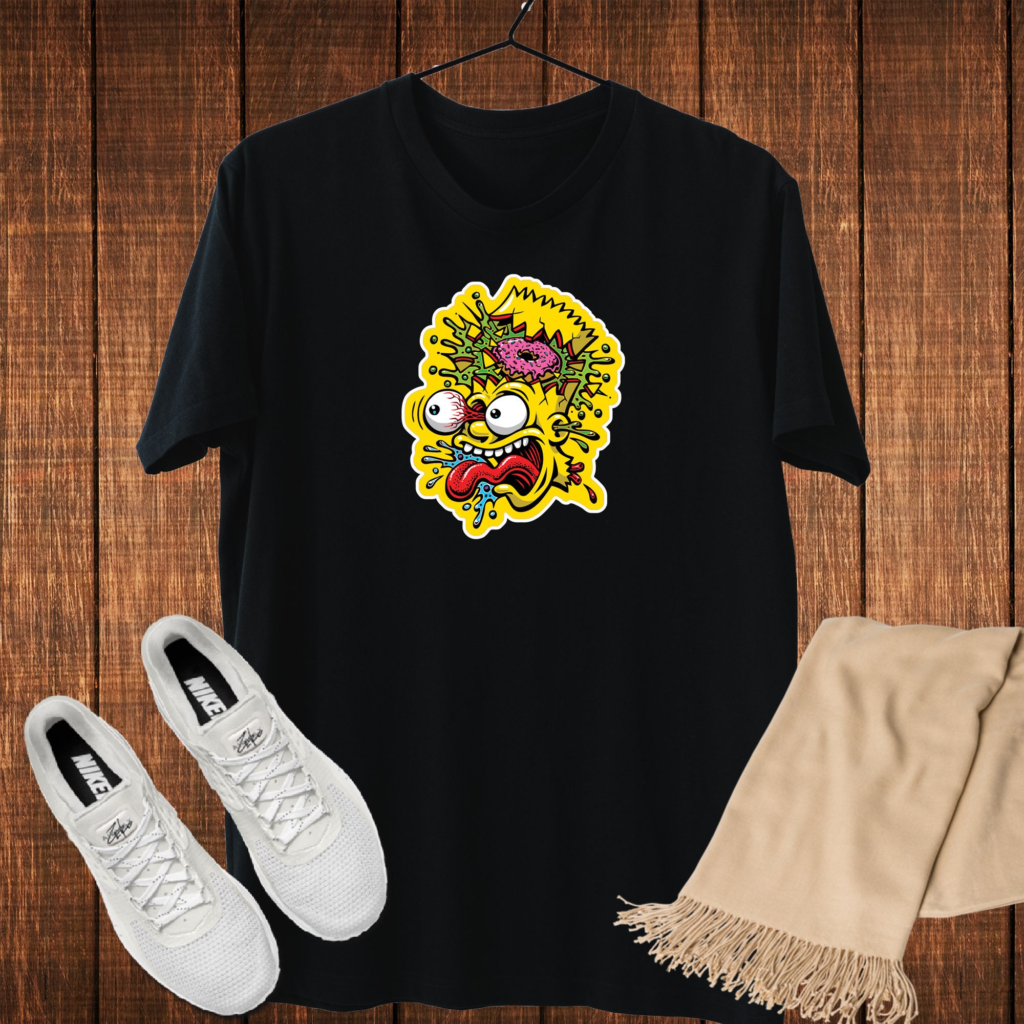 Bart Simpson T-shirt Funny Bart Simpson Tee Donut Lovers Gift the ...