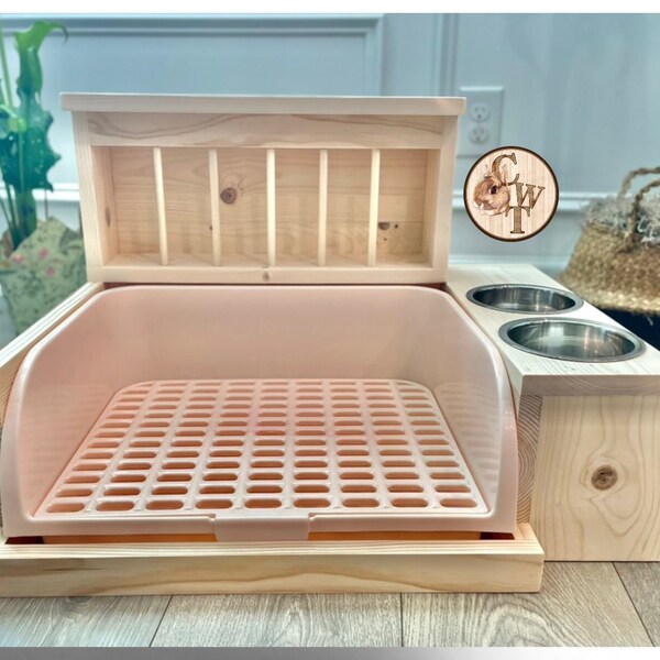 Rabbit Litter Box Hay Feeder - Etsy