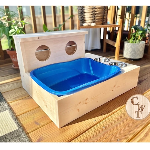 Rabbit Hay Feeder With Litter Box Litter Pan & Hay Feeding - Etsy