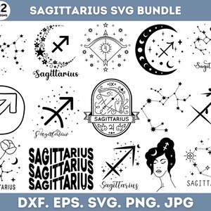 Sagittarius Svg Bundle, Astrology Shirt Svg File, Sagittarius Cut File ...