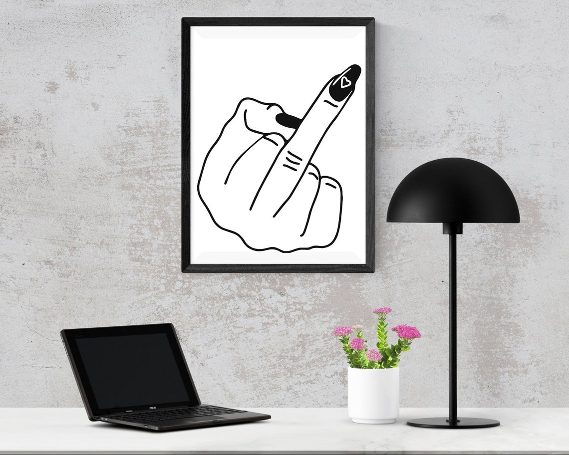 Middle Finger Svg Bundle, Middle Finger Png, Funny Svg, Instant ...