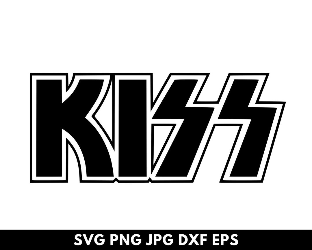 Kiss Rock Band Logo Svg Png, Svg File for Cricut, Kiss Rock Png ...