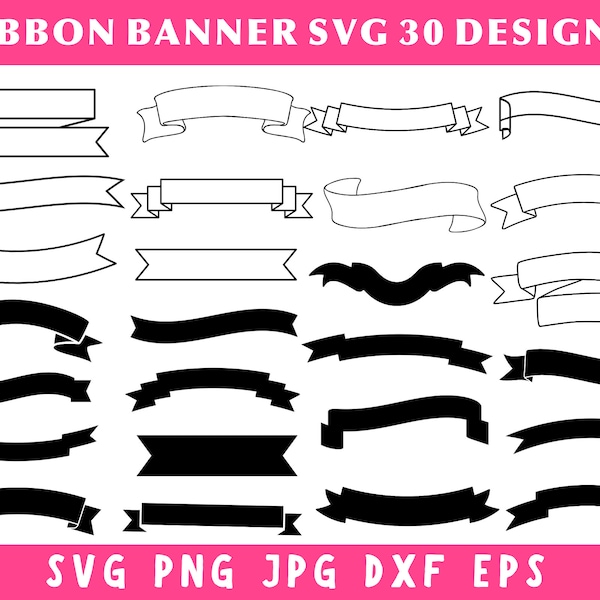 Banner Svg - Etsy