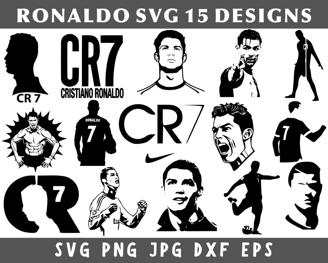Ronaldo Svg Bundle, Cristiano Ronaldo, Ronaldo Png, Cr7 Svg, Ronaldo ...