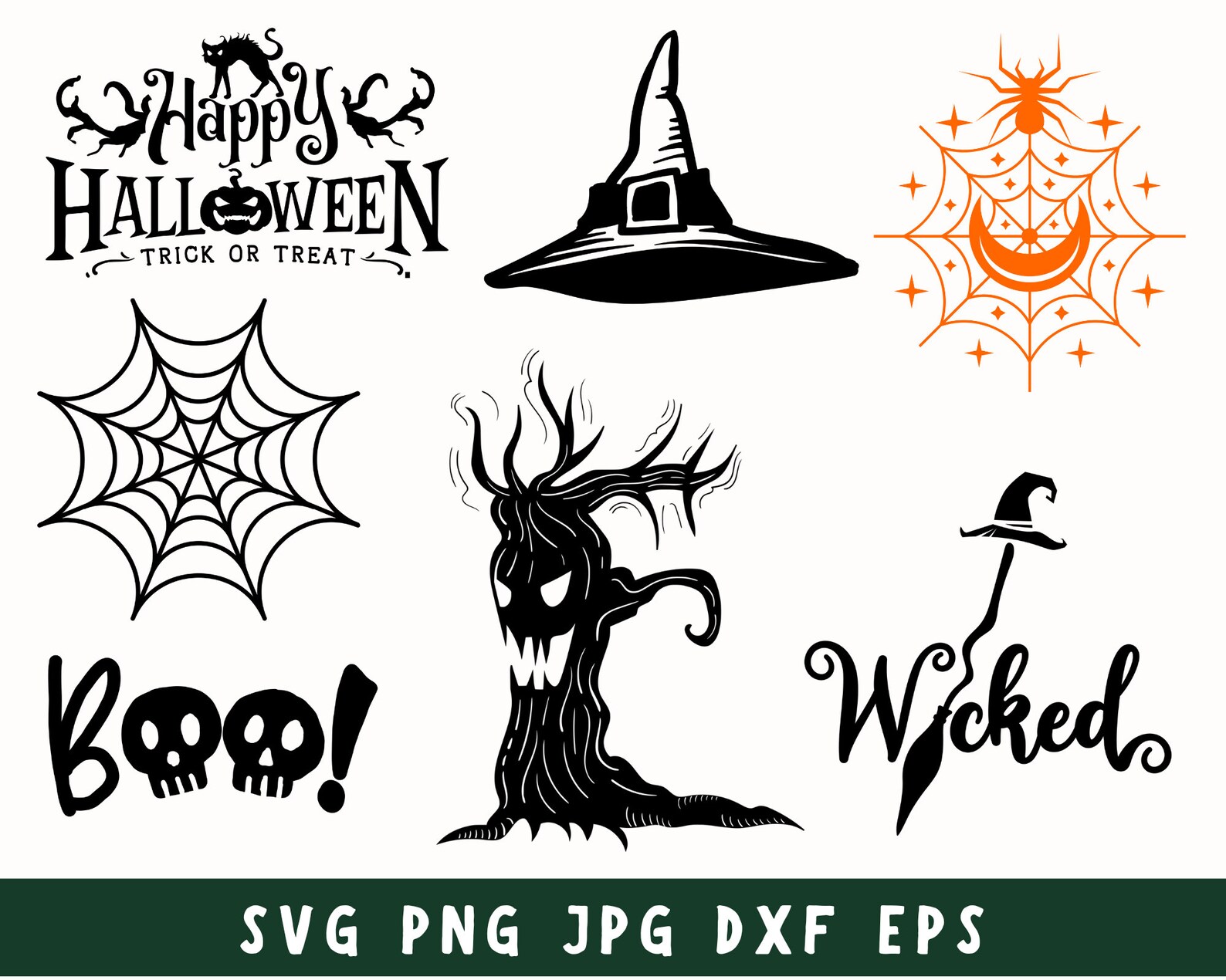 Halloween Svg Bundle, Halloween Clipart, Halloween Svg, Happy Halloween ...