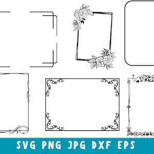 Rectangle Frame Svg Bundle, Rectangle Frame Png, Rectangleclipart ...