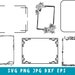 Rectangle Frame Svg Bundle, Rectangle Frame Png, Rectangleclipart ...