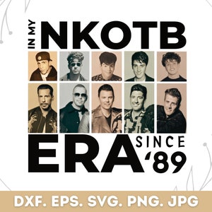 Digital Download Nkotb Era File, Png for Shirts, Instant Download ...
