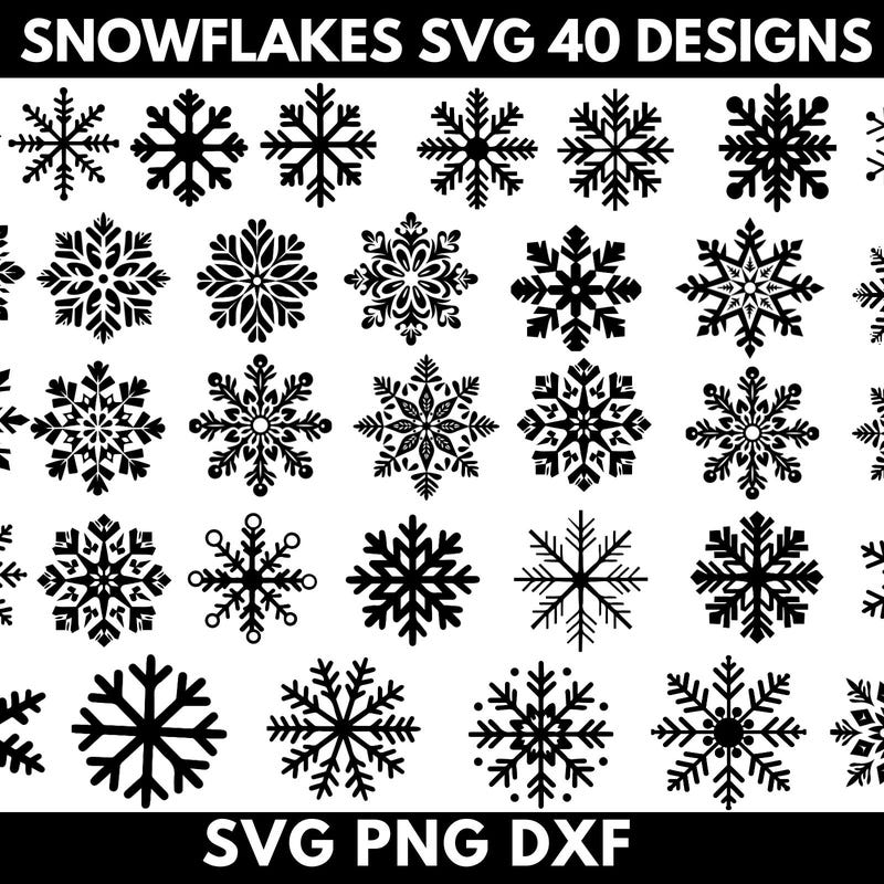 Snowflake Svg - Etsy