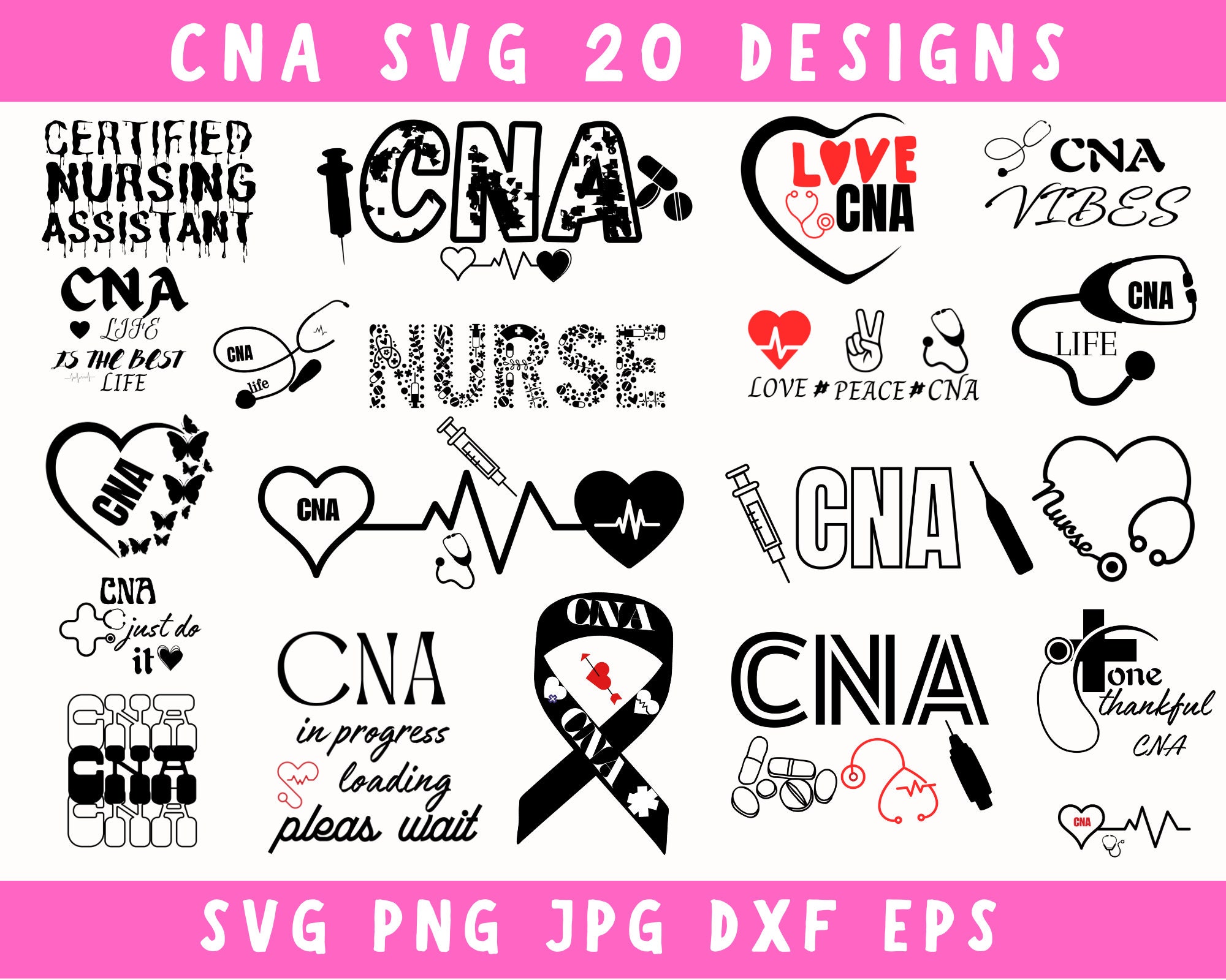 Cna Svg, Cna Life Svg, Nurse Life Svg, Cna Png, Nurse Svg, Cna Clipart ...
