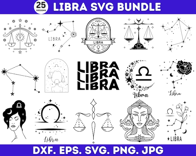 Zodiac Signs Svg Bundle, Zodiac Svg, Zodiac Clipart, Svg Files for ...