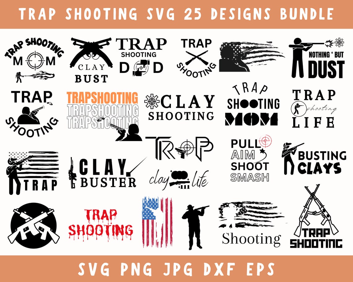 Trap Shooting Svgtrap Shooting Png Trap Shooting Clipart - Etsy Canada