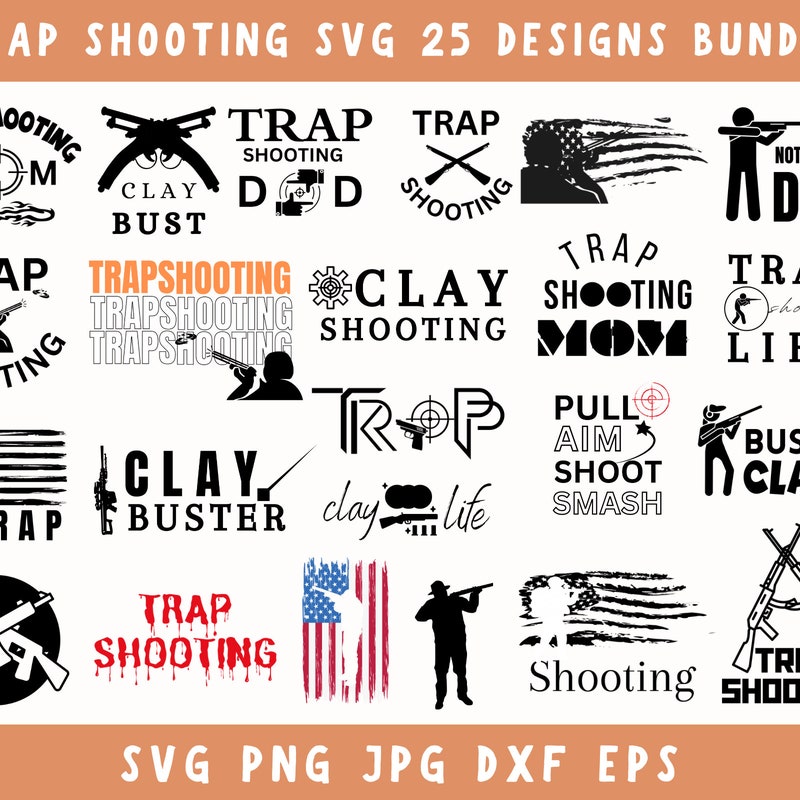 Trap Shooting Svg - Etsy
