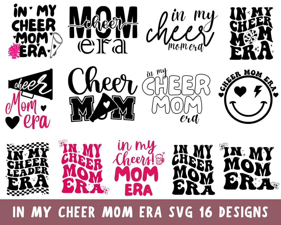 In My Cheer Mom Era Svg Png, Cheer Mom Svg,cheerleader Png, Cheer Mom Era Png,mom Shirt Png ...