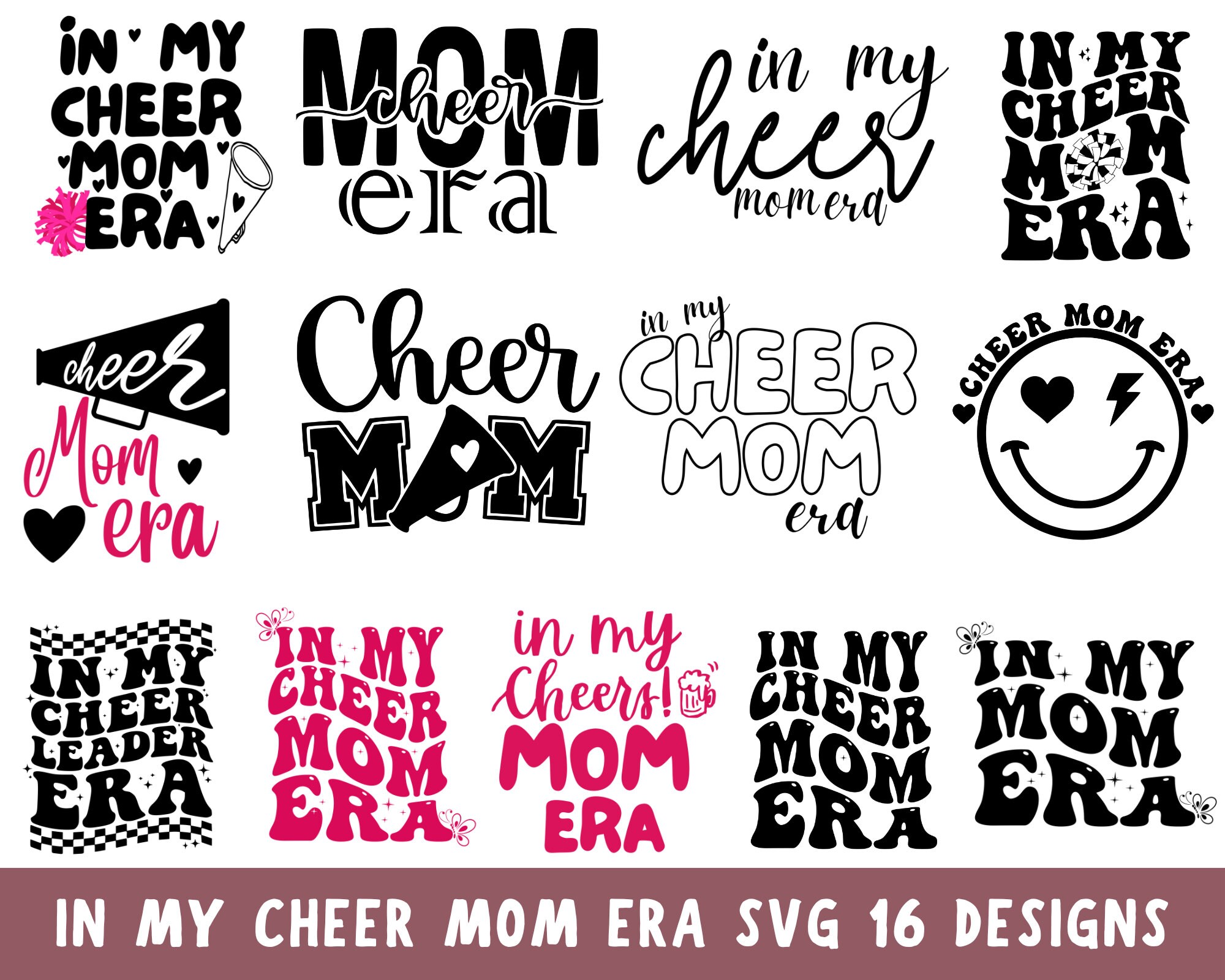 In My Cheer Mom Era Svg Png, Cheer Mom Svg,cheerleader Png, Cheer Mom Era Png,mom Shirt Png ...