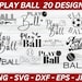 Sports Play Ball Svg Bundle, Sports Svg, Gameday Svg, Sports Mom Svg ...