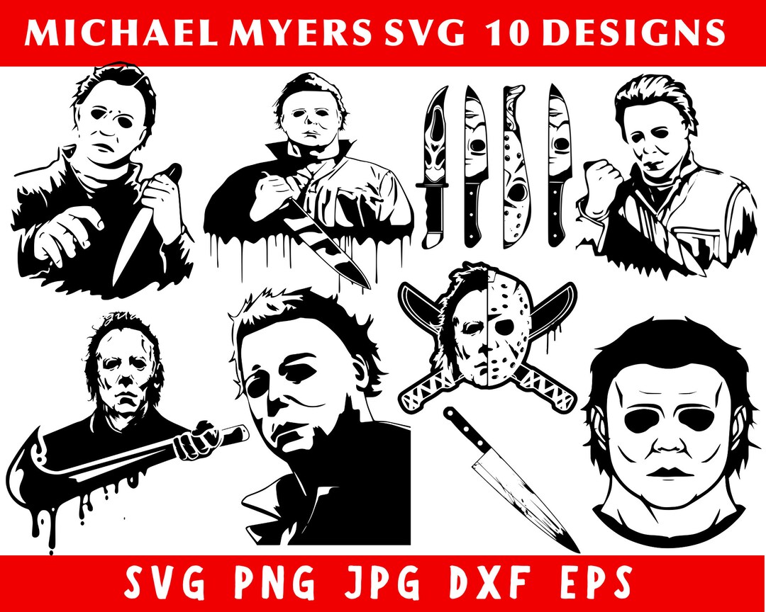 Michael Myers Svg Bundle, Michael Myers Clipart, Halloween Svg, Horror ...