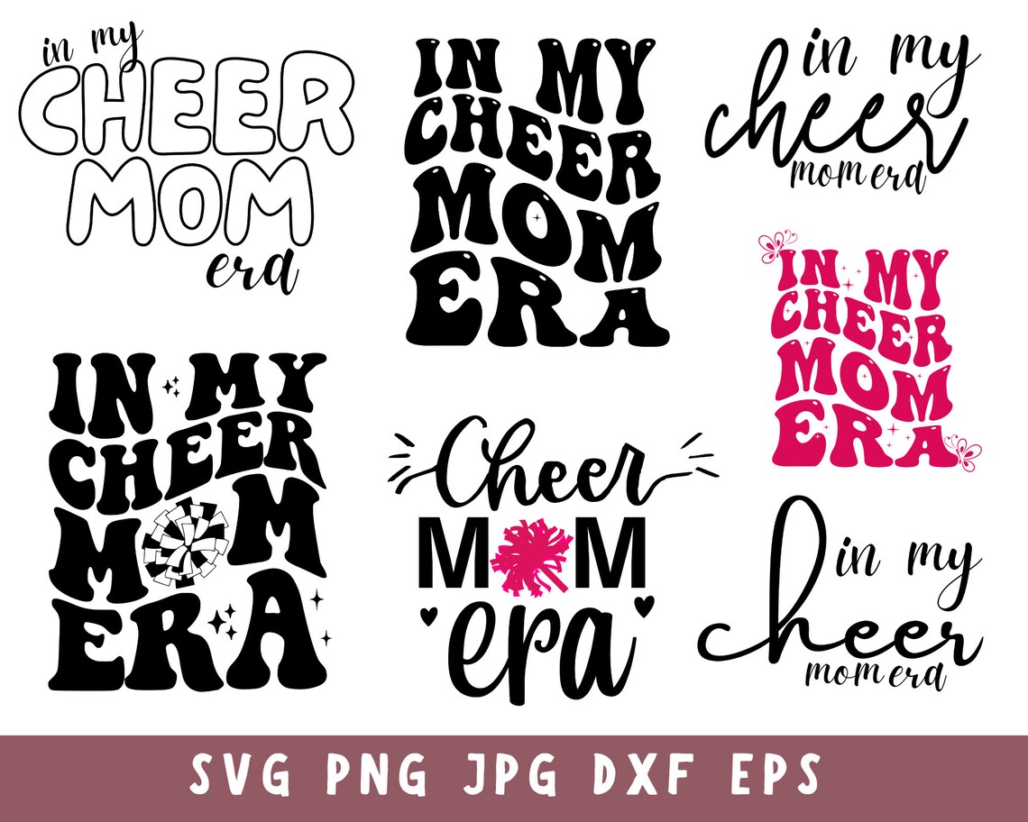 In My Cheer Mom Era Svg Png, Cheer Mom Svg,cheerleader Png, Cheer Mom Era Png,mom Shirt Png ...