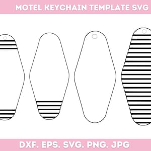 Motel Keychain Svg, Pre Sized Motel Keychain Svg, Keychain Svg, Svg for ...