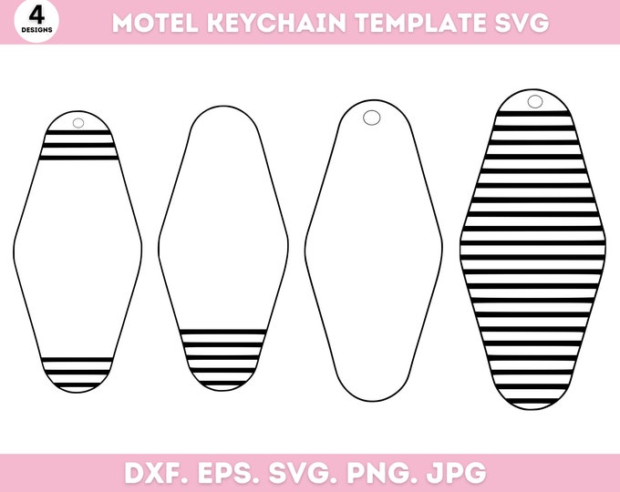 Motel Keychain Svg, Pre Sized Motel Keychain Svg, Keychain Svg, Svg for ...