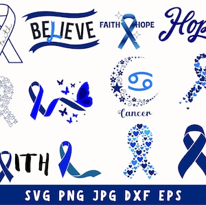 Colon Cancer Svg, Cancer Ribbon Svg, Cancer Awareness Svg, Colon Cancer ...