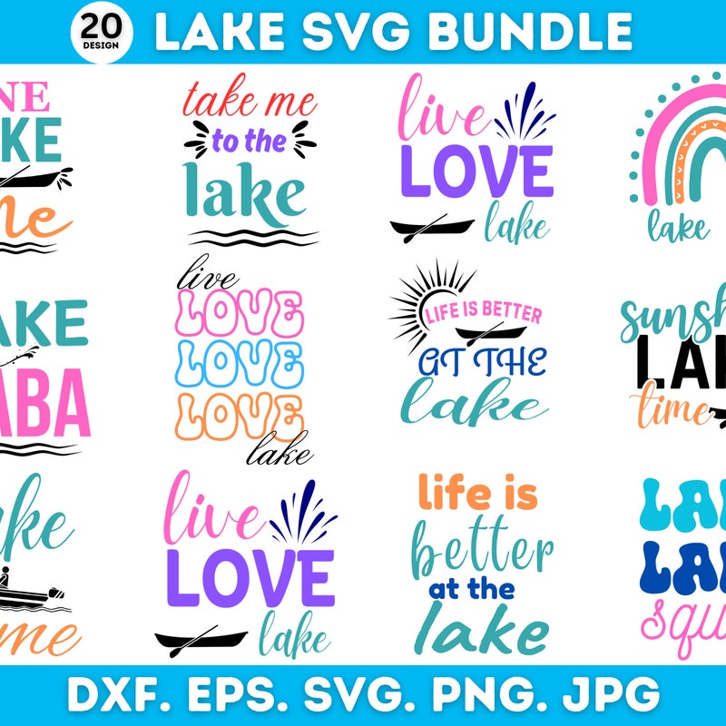 Lake Life Rainbow Design - Etsy UK