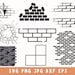 Brick Wall Svg Bundle,bricks Pattern Svg Png, Brick Wall Png, Bricks ...