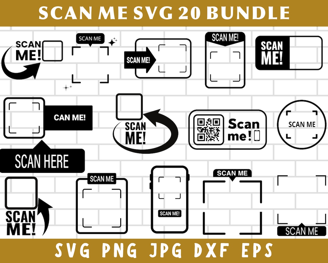 20 + Designs Scan Me Svg Png Bundle, Commercial Use Svg, Svg Files ...