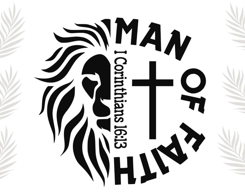 Christian Svg Png, Man of Faith Svg Png, Christian Man Svg, Religious ...