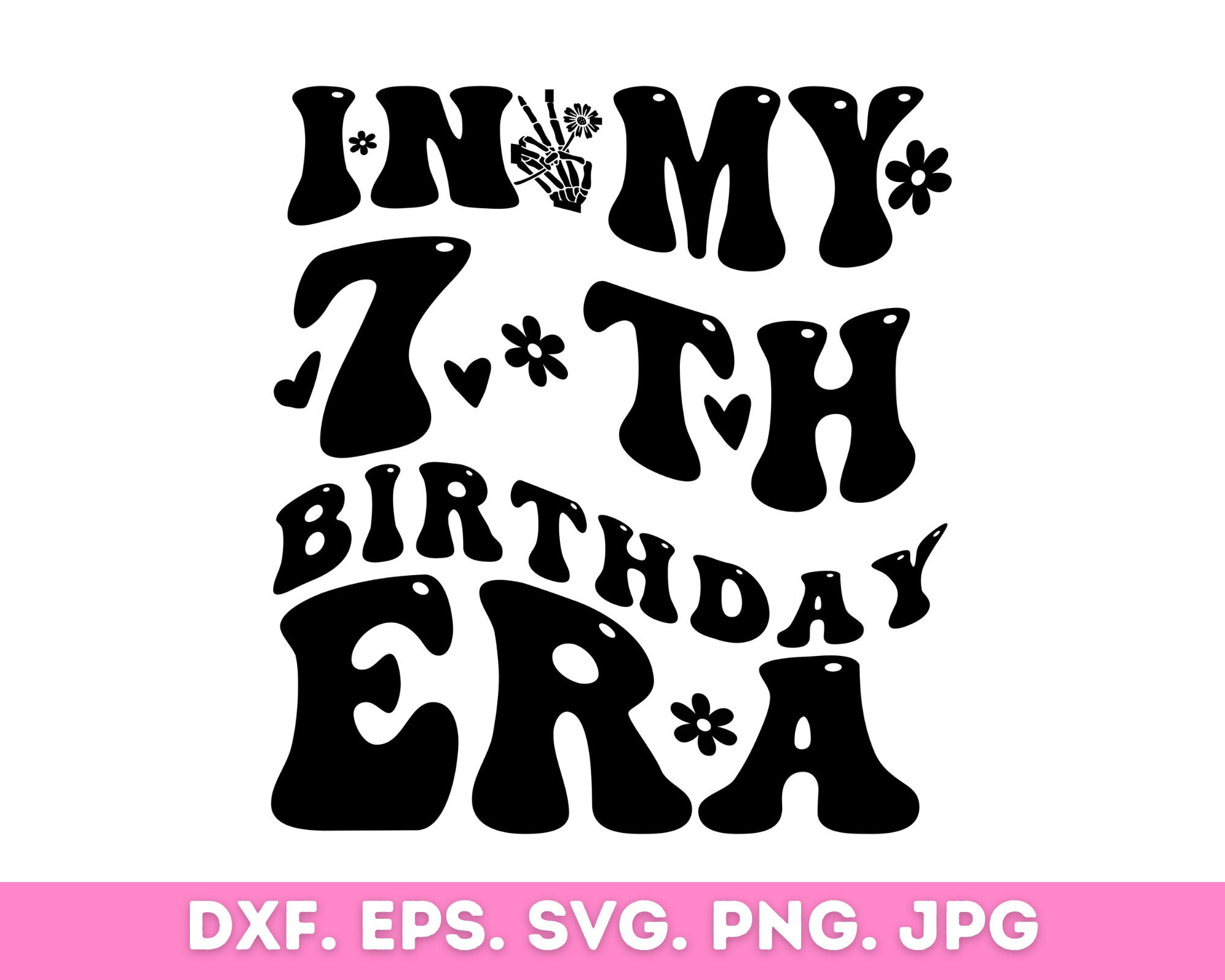 In My 7th Birthday Era Svg Png, 7th Birthday Svg, Happy Birthday Svg ...