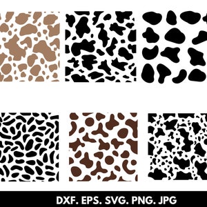24 Cow Print Svg Bundle, Cow Print Pattern, Svg Files for Cricut, Cow ...