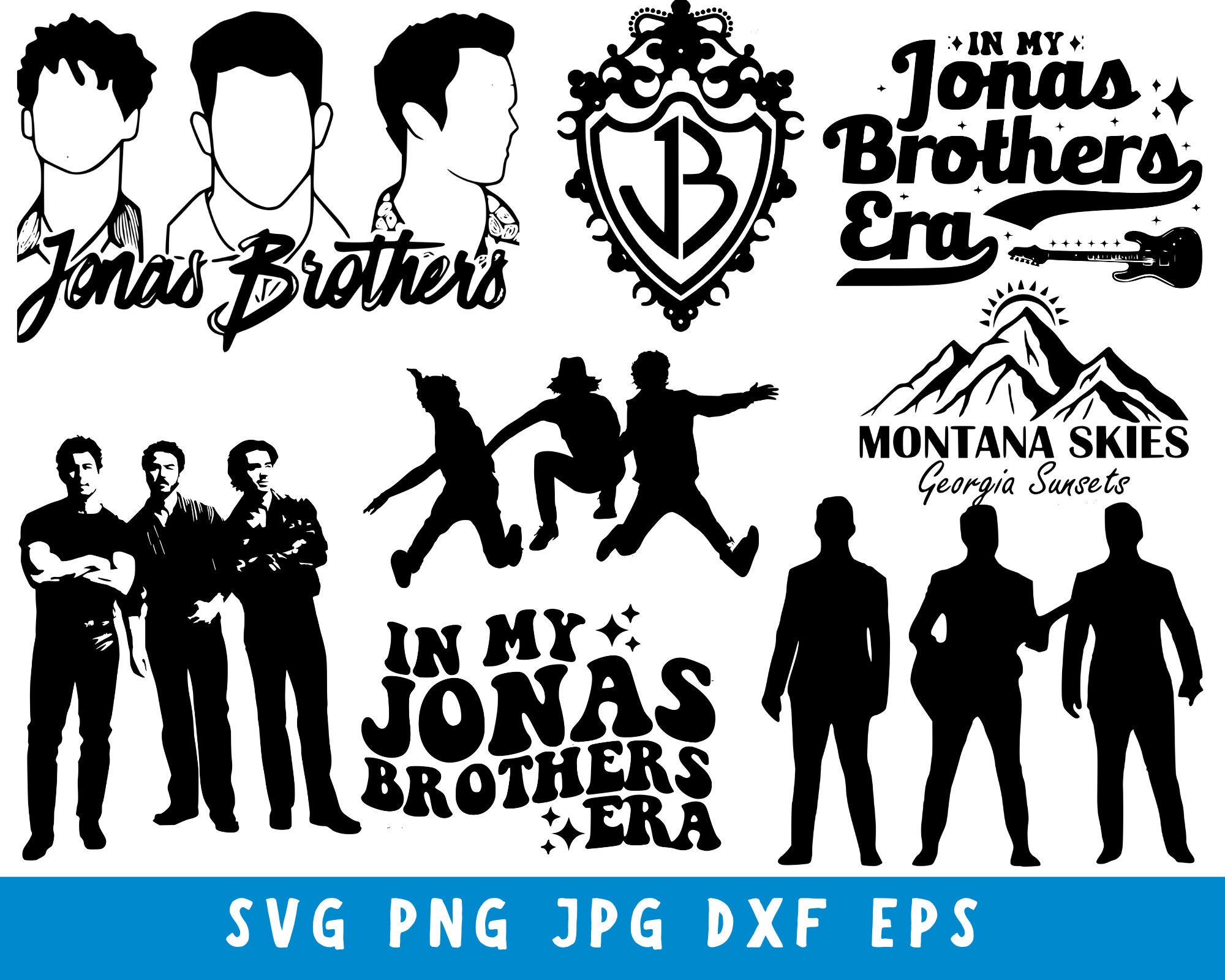 Jonas Brothers Svg, Svg Cut File, Svg for Shirts, Funny Jonas Brothers ...