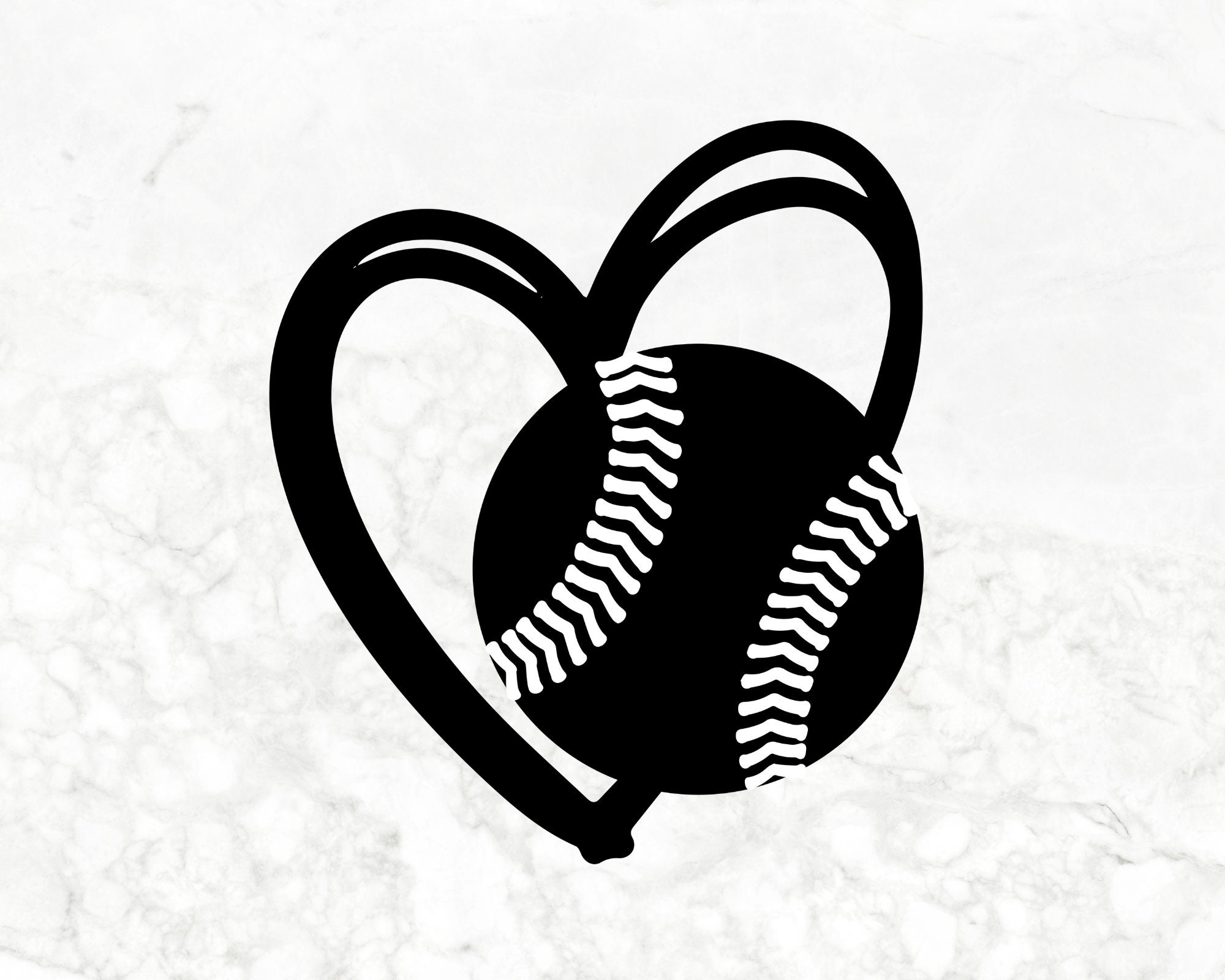 Baseball Heart Svg, Baseball Svg, Baseball Cut File, Baseball Png, Game ...