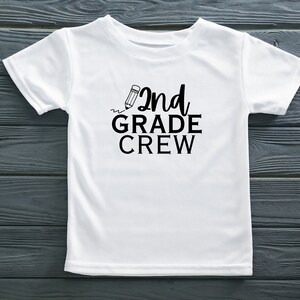 Second Grade Crew Svg, 2nd Grade Svg, Kid’s Shirt Svg, 2nd Grade ...
