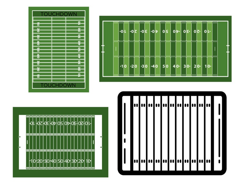 Football Field Lines Svg, Football Svg, Football Field Lines Clipart ...
